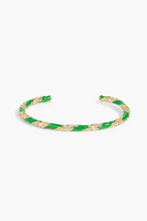 Zimmermann Zimmermann Gold-Tone Bangle Green