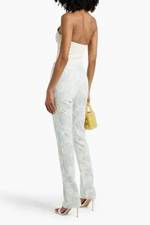 Zimmermann Embroidered Tapered Jeans