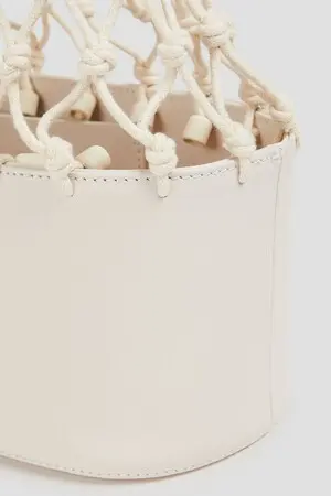 Zimmermann Macramé And Leather Tote - Ecru