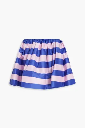 Zimmermann Striped Silk Mini Skirt
