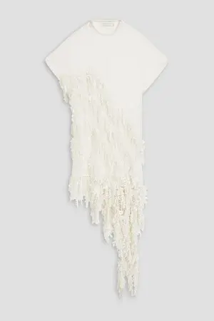 Zimmermann Embellished Linen And Silk-blend Organza Dress - Ivory