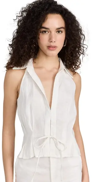 HEVRON Sloan Vest - White