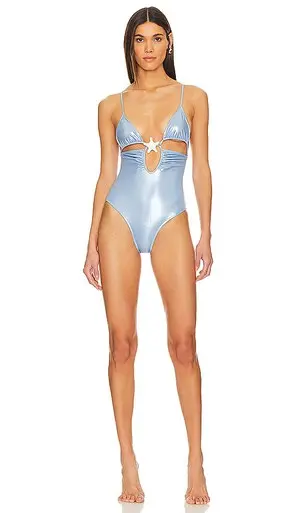 Metallic One Piece Swimsuits