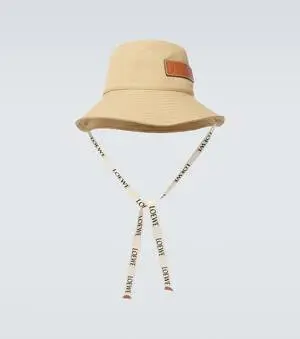 Loewe Paula's Ibiza Fisherman Canvas Bucket Hat - Beige