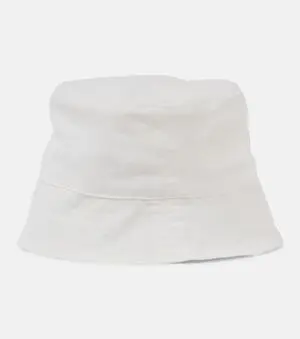 Ruslan Baginskiy Monogram Linen Bucket Hat