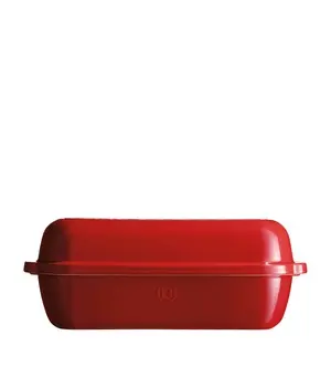 EMILE HENRY Ceramic Bread Loaf Baker - Red