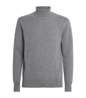 LARDINI Cashmere Rollneck Sweater - Grey