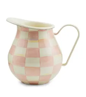 MACKENZIE-CHILDS Rosy Check Pitcher - Pink