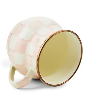 MACKENZIE-CHILDS Rosy Check Mug - Pink