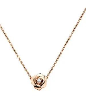 PIAGET Rose And Diamond Rose Pendant Necklace