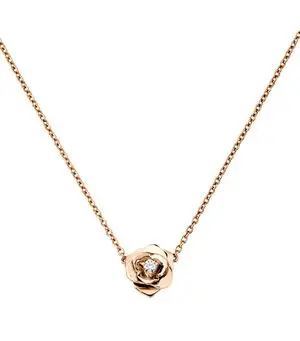 PIAGET Rose And Diamond Rose Pendant Necklace
