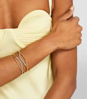 Alexis Bittar Plated Solanales Cuff - Gold