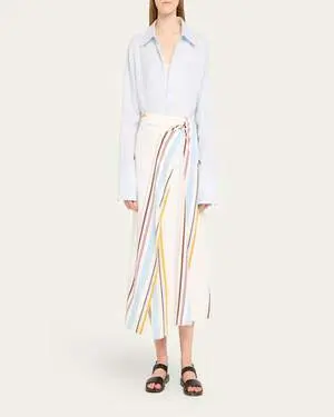 A.L.C. Aiden Linen Button-down Top