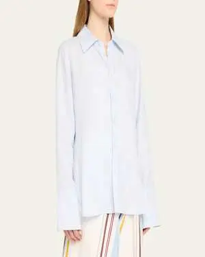 A.L.C. Aiden Linen Button-down Top