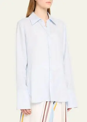 A.L.C. Aiden Linen Button-down Top