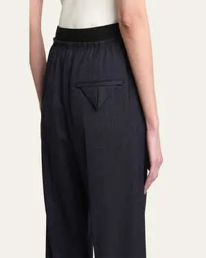 Bottega Veneta Striped Wool Trousers
