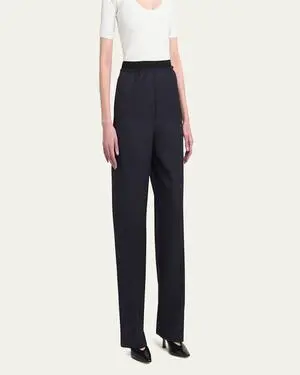 Bottega Veneta Striped Wool Trousers