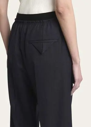 Bottega Veneta Striped Wool Trousers