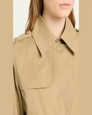 FRAME Short Trench Jacket - Khaki