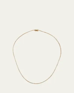 Lana Jewelry 14k Yellow Diamond Tennis Necklace - Gold