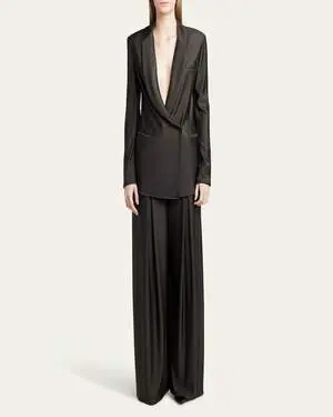 Giorgio Armani Double Jersey Blazer Jacket