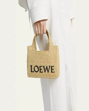Loewe X Paula's Ibiza Mini Tote Bag - Natural