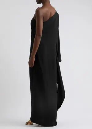 TALLER MARMO One-shoulder Draped Maxi Dress