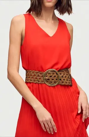 Sam Edelman Woven Leather Belt
