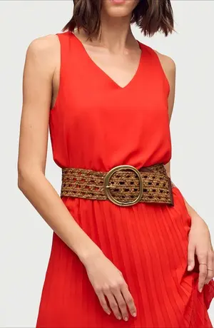 Sam Edelman Woven Leather Belt