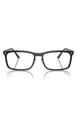 Ray-ban 59mm Rectangular Eyeglasses - Black Green
