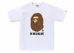 A BATHING APE Hand Draw Bathing Ape Tee Shirt - White