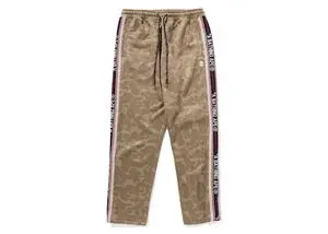 A BATHING APE Tonal Solid Camo Track Pants - Beige