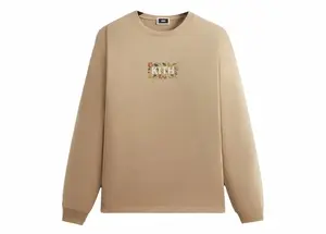 Kith Floral Classic Logo Long Sleeve Tee Shirt Canvas