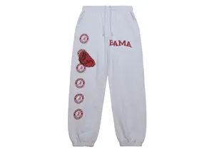 TRAVIS SCOTT X Mitchell & Ness Alabama Crimson Tide Classic Sweatpants - Gray