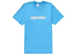 Supreme Pinline Tee Shirt - Bright Blue