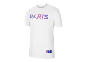 JORDAN X Psg Paris Saint Germain Wordmark Tee Shirt
