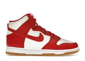 Nike Dunk High Sneakers - Sail/gym Red/gum Light Brown