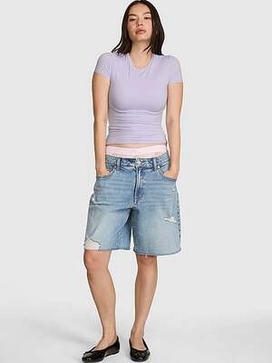 Pink Base Stretch™ Short-sleeve Tee - Purple