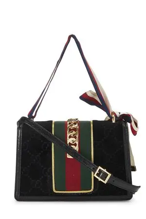 Gucci Gg Velvet Sylvie Shoulder Bag