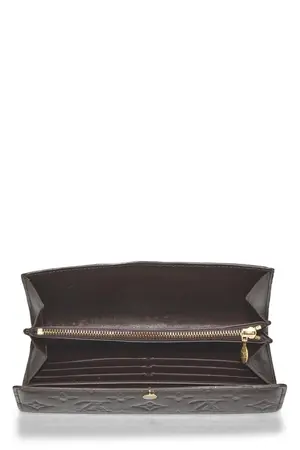 LOUIS VUITTON Monogram Vernis Sarah Wallet