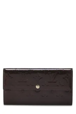 LOUIS VUITTON Monogram Vernis Sarah Wallet - Purple