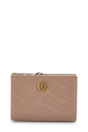 Gucci Gg Marmont Compact Wallet - Pink
