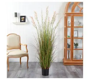 NEARLY NATURAL 5.5' Plum Grass Plant