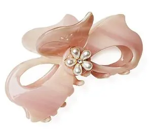 VIOLET & BROOKS Pearlie Bow Hair Claw Clip - One-color
