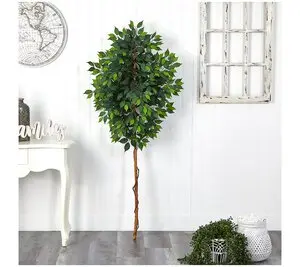 NEARLY NATURAL 6' Ficus Artificial Tree