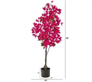 NEARLY NATURAL 4' Bougainvillea Artificial Tree