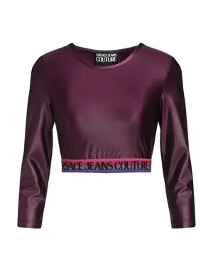 Versace Logo Print T-shirt - Purple