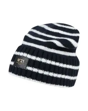 N°21 Striped Beanie - Blue