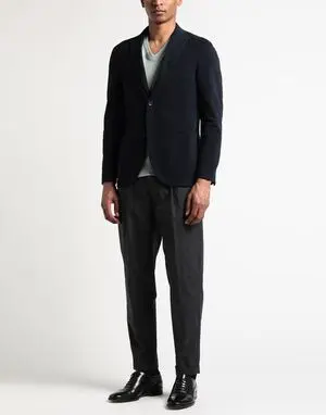 Montedoro Single-breasted Cotton And Cashmere Blazer - Blue