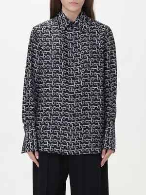 Burberry Graphic Print Button-up Shirt - Silver